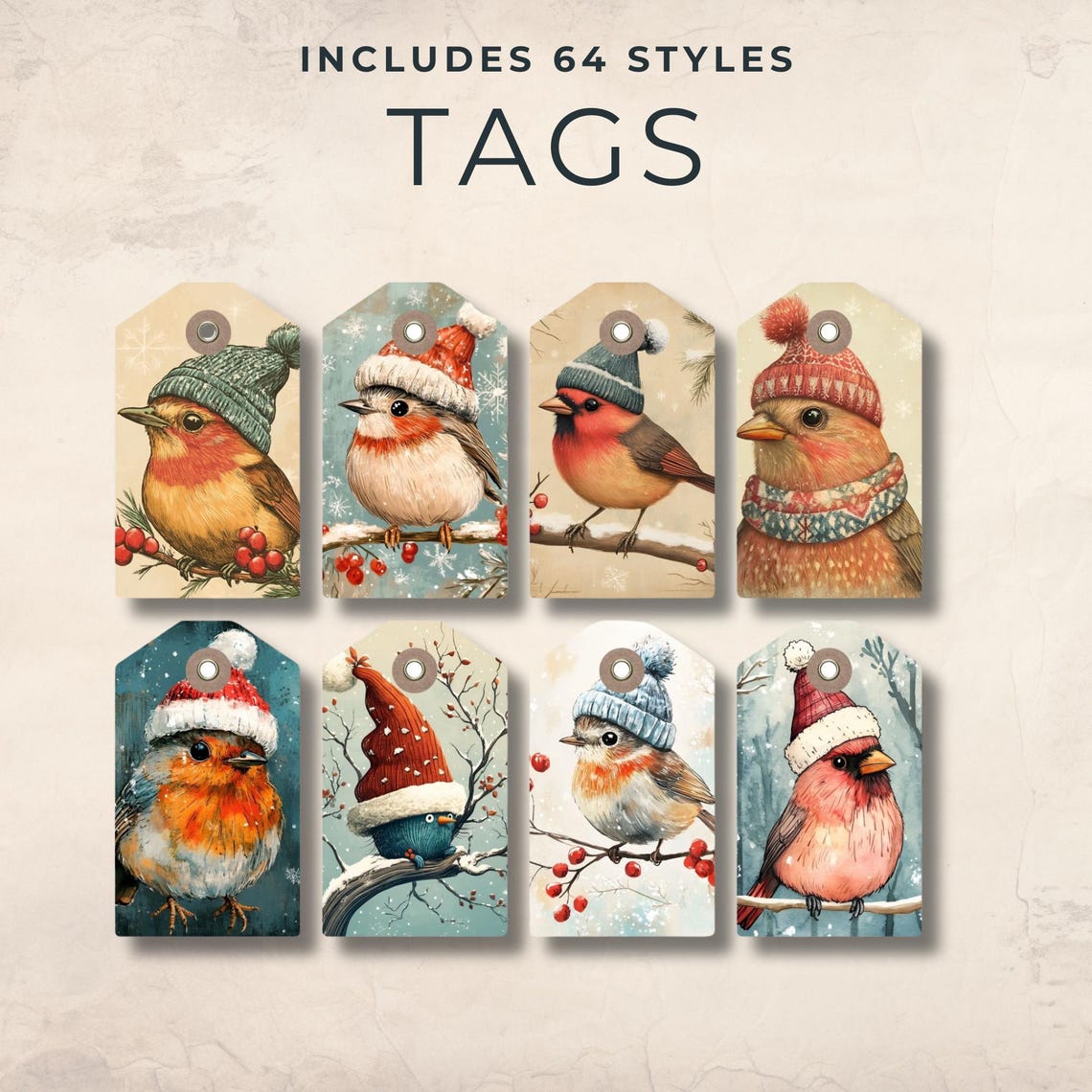 Winter Wonderland Christmas Gift Tags - Cute Woodland Animals for ...