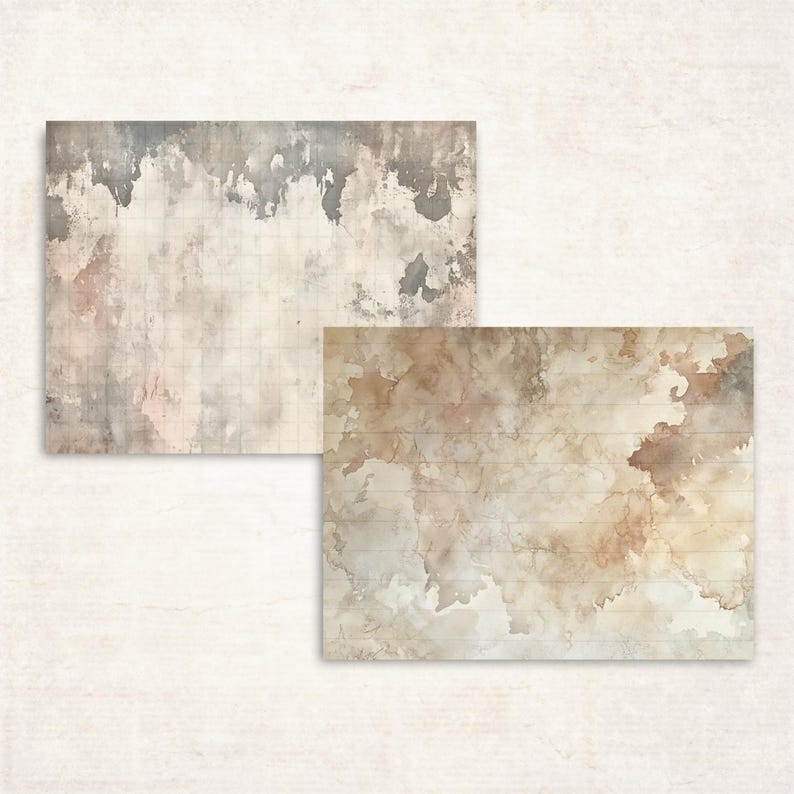Printable Coffee Stained Journal Kit - Digital Ephemera for Junk ...