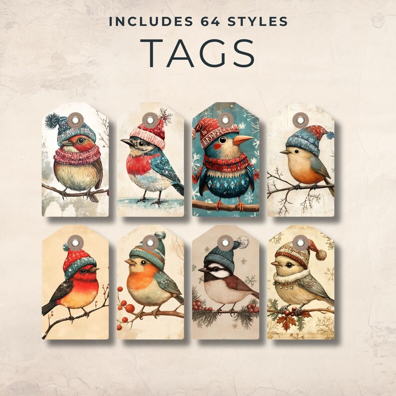 Woodland Animals Christmas Gift Tags – Winter Wonderland (digital ...