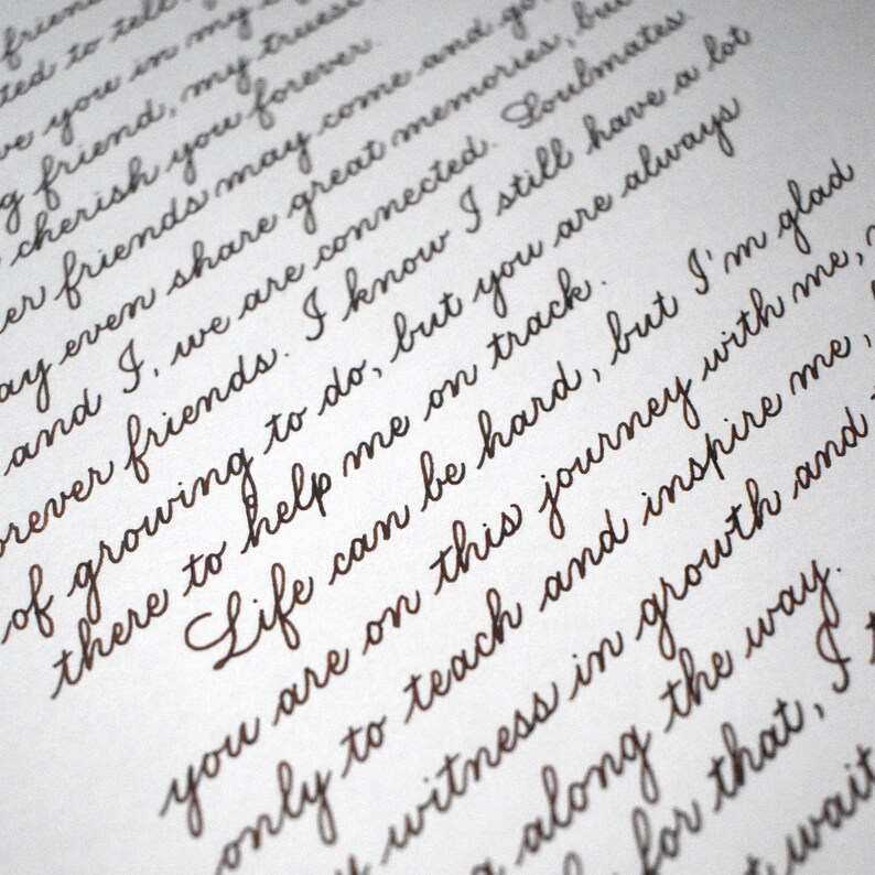 Custom Handwritten Letter Handwritten Wedding Vows Handwritten Letter ...