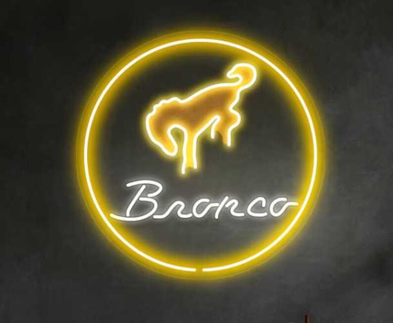 Ford Bronco Neon Sign, 20"x20" Automotive Garage Decor - Etsy