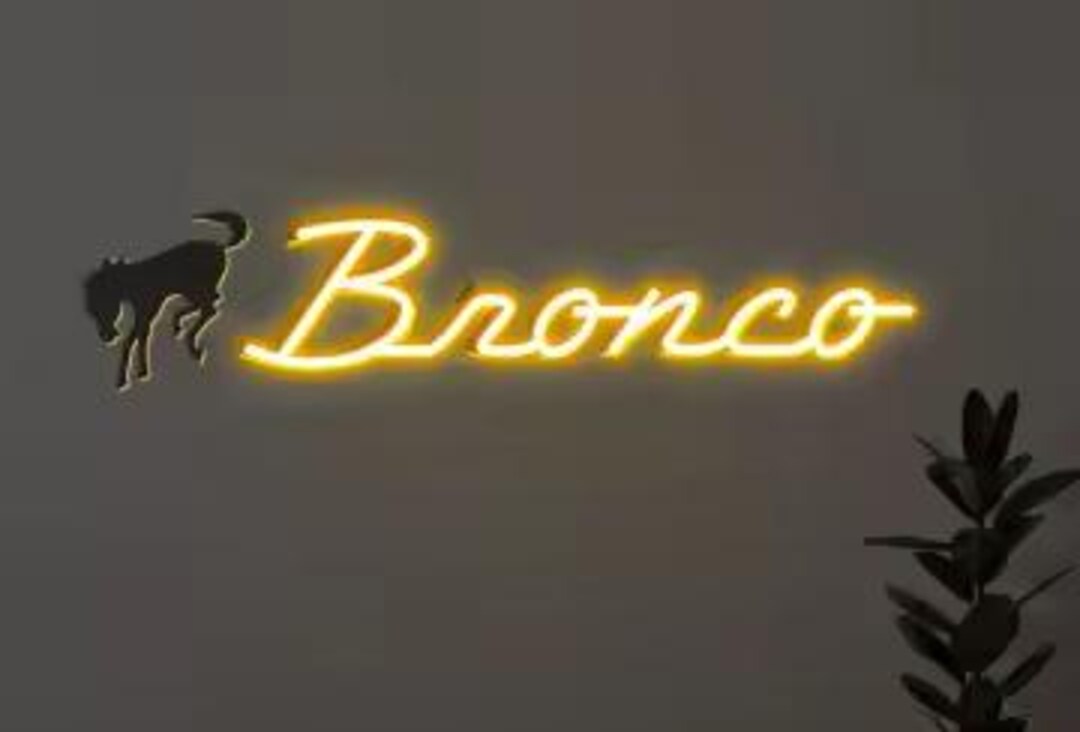 Ford Bronco Emblem 20 Inch X 6 Inch Neon Sign - Etsy