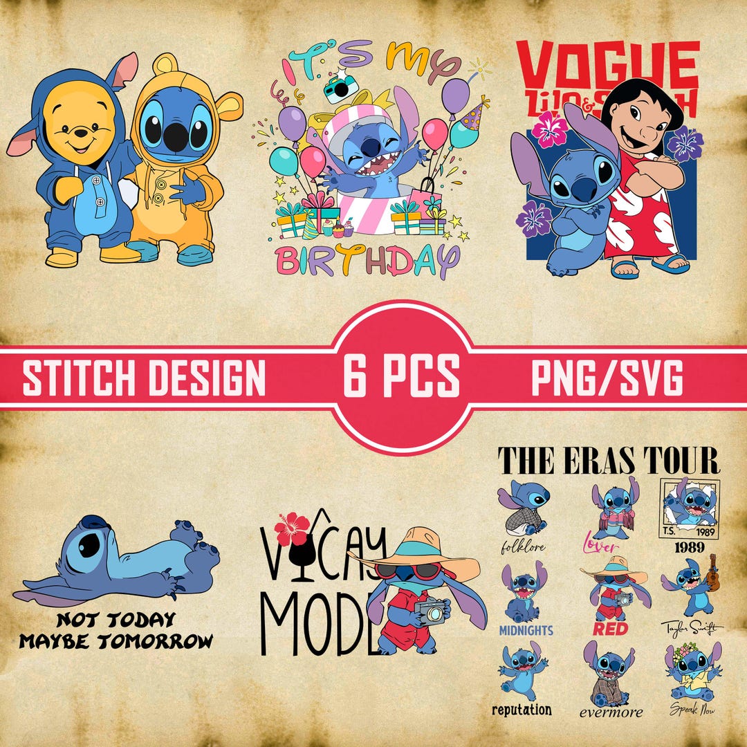 Stitch Lilo Png, Stitch Birthday Svg, Stitch Vacay Mode Png, Lilo and ...