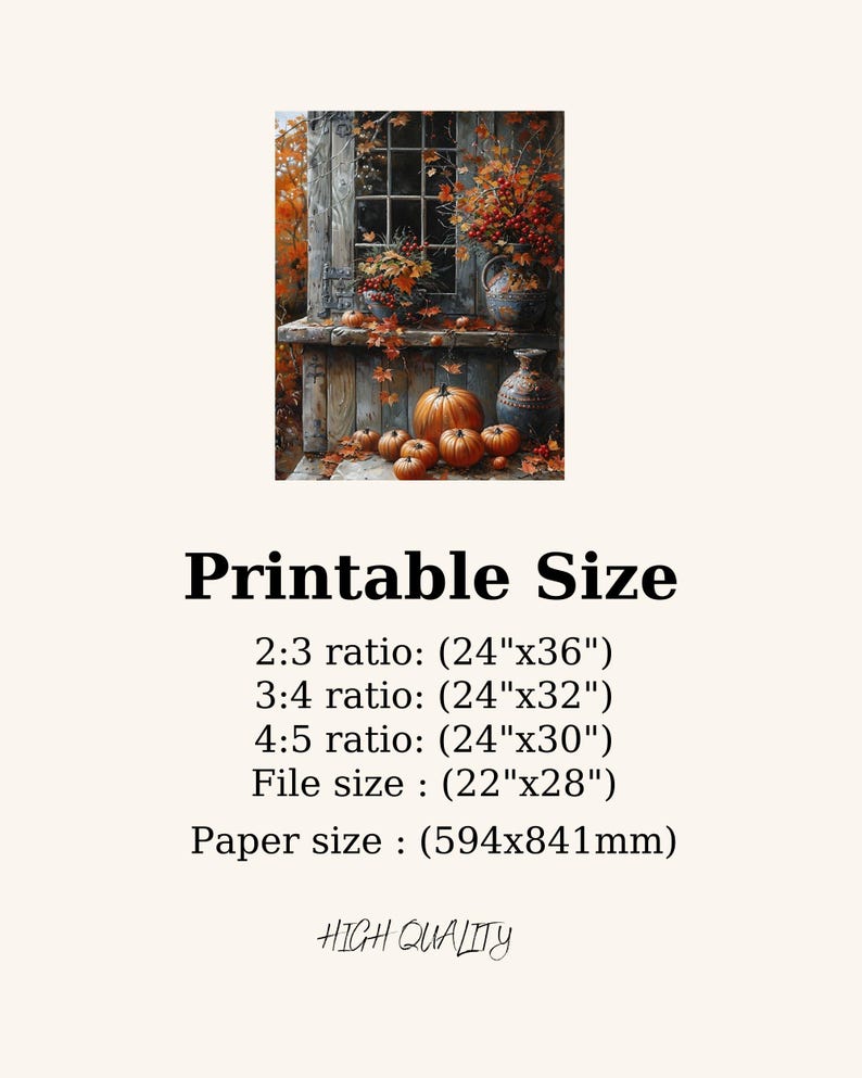 Autumn Fall Wall Art Cozy Fall Decor High-quality Printable Print - Etsy