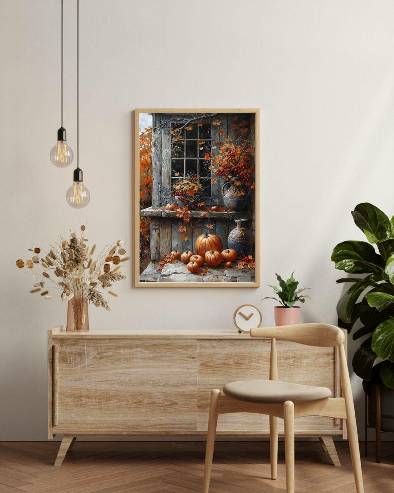 Autumn Fall Wall Art Cozy Fall Decor High-quality Printable Print - Etsy