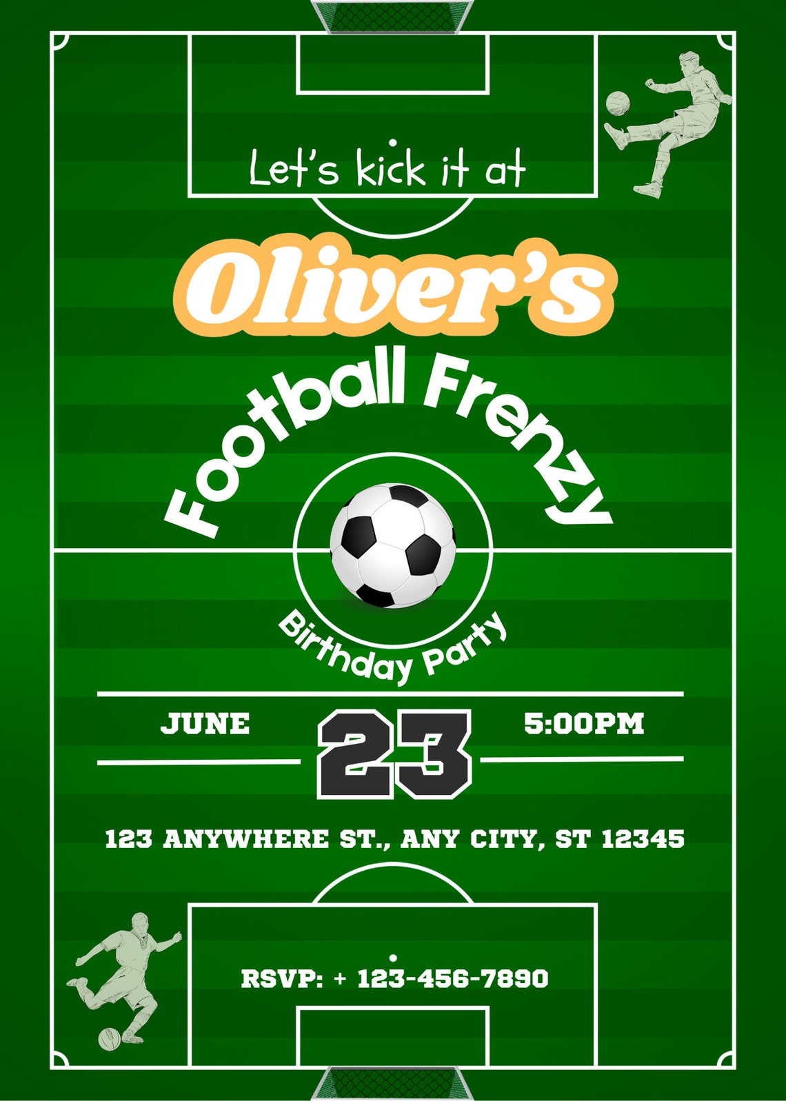 Football Birthday Party Invitation - Etsy