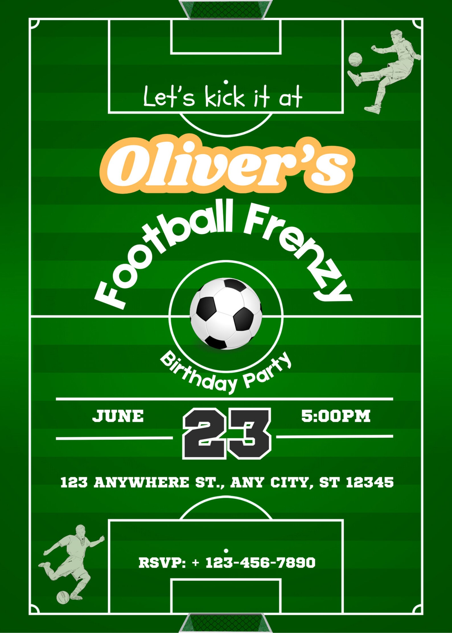 Football Birthday Party Invitation - Etsy