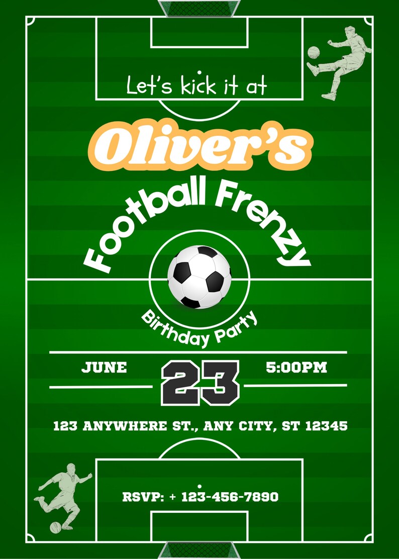 Football Birthday Party Invitation - Etsy