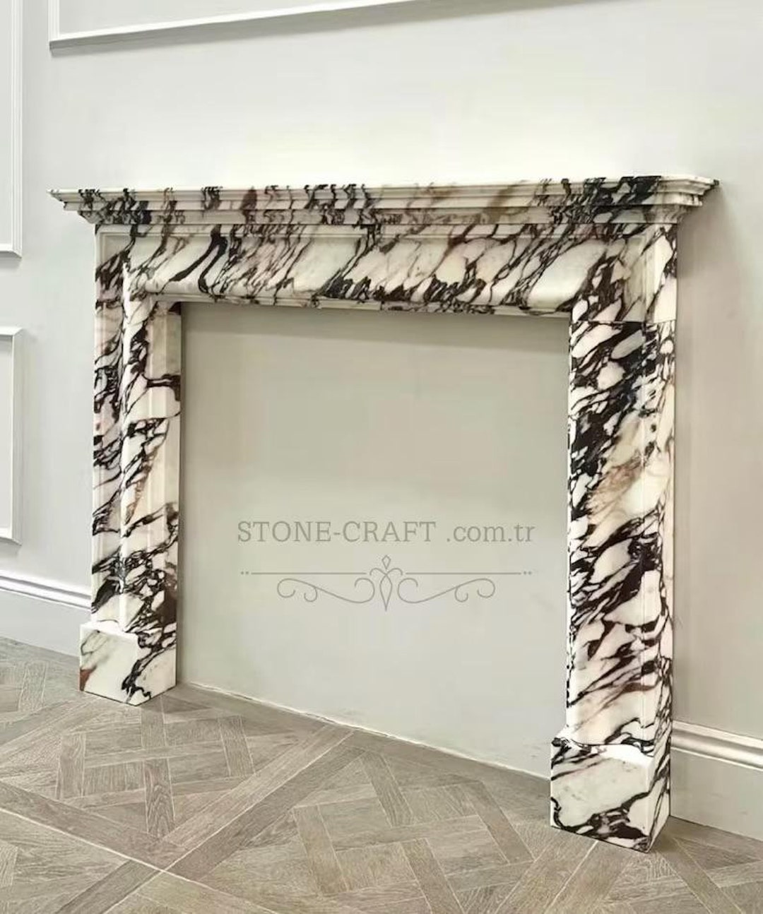 Marble Fireplace, Mantle, Modern Fireplace, Modern Marble Fireplace ...