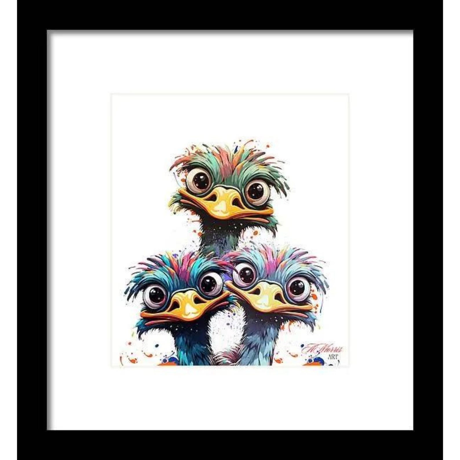 Inspired by Australian Animals, Colourful Emu Faces, Street Graffiti ...