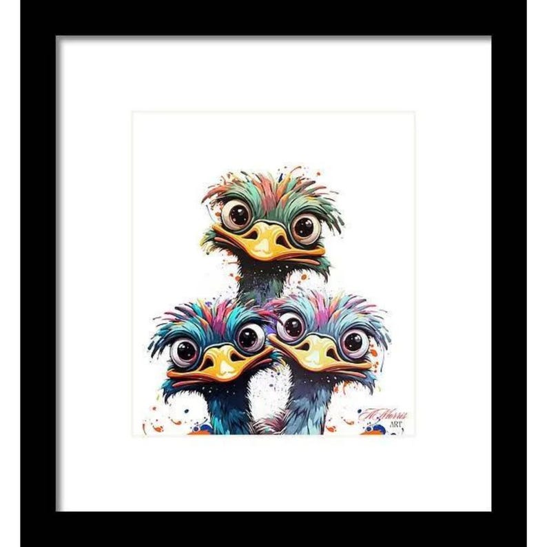 Inspired by Australian Animals, Colourful Emu Faces, Street Graffiti ...