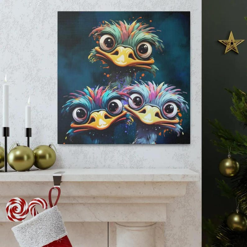 Inspired by Australian Animals, Colourful Emu Faces, Street Graffiti ...