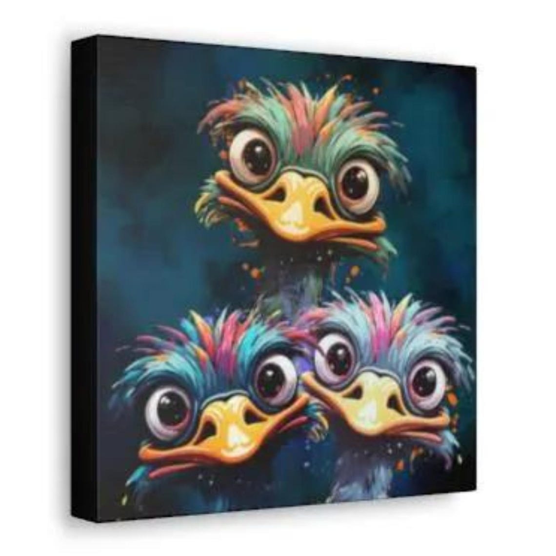 Inspired by Australian Animals, Colourful Emu Faces, Street Graffiti ...