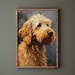 Goldendoodle Portrait Art Print, Goldendoodle Fine Art Painting, Giclee ...