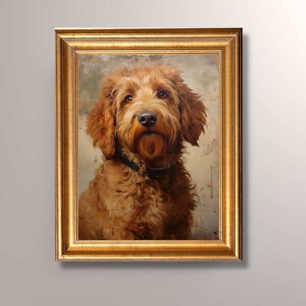Goldendoodle Art - Etsy