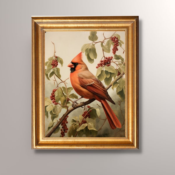 Cardinal Painting - Etsy