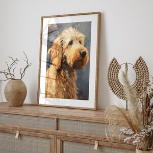 Goldendoodle Portrait Art Print, Goldendoodle Painting, Giclee Print ...