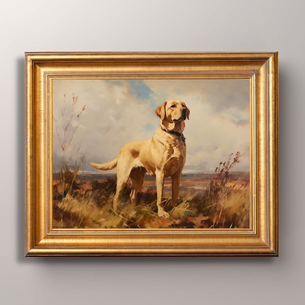 Yellow Lab Painting - Etsy