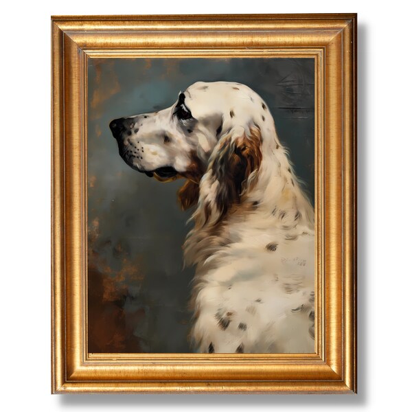 Antique Puppy Painting - Etsy