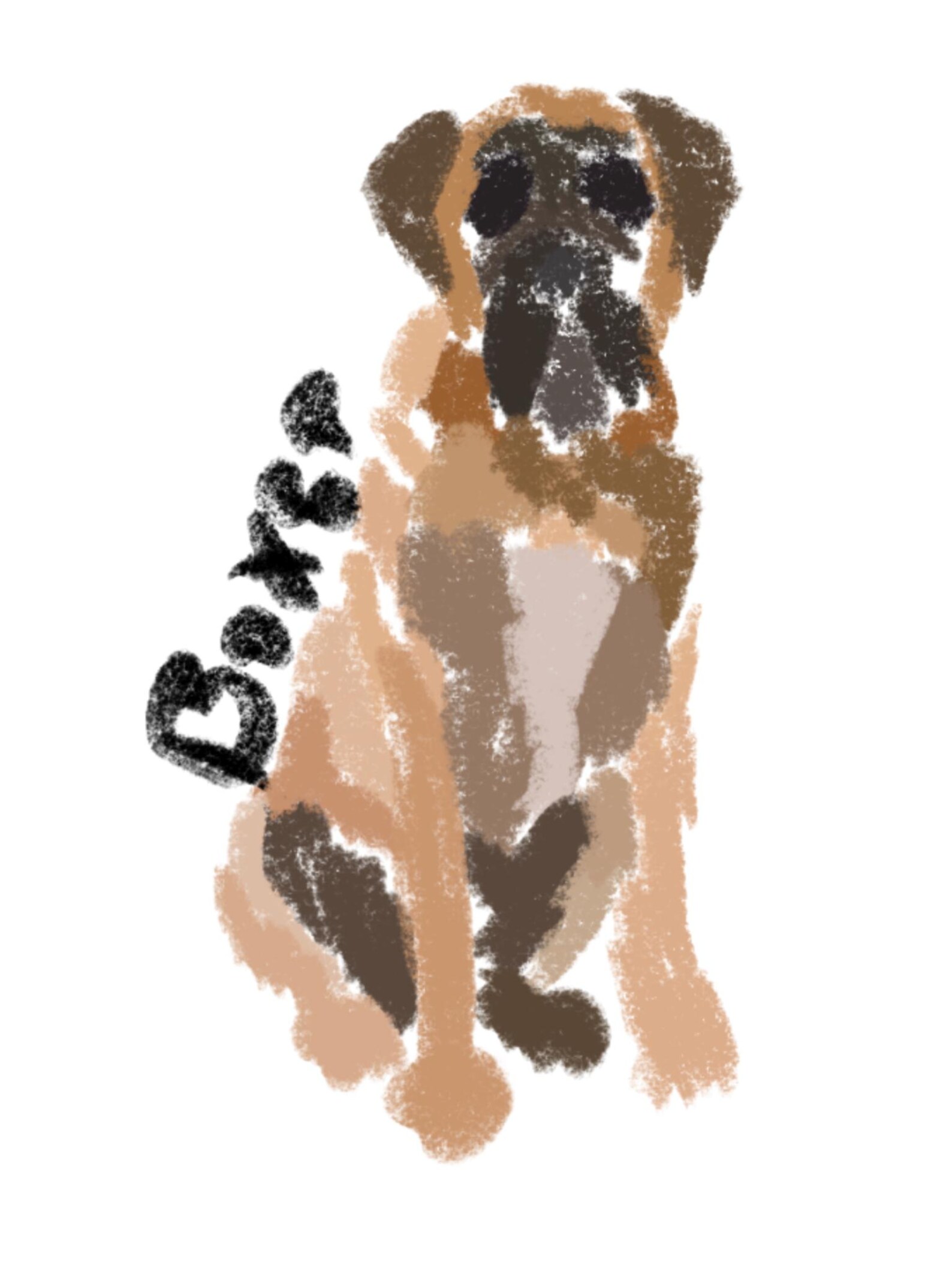 Digital Dog Clipart – Custom Breed Scribble Drawing | Fun Pet Art | Add ...