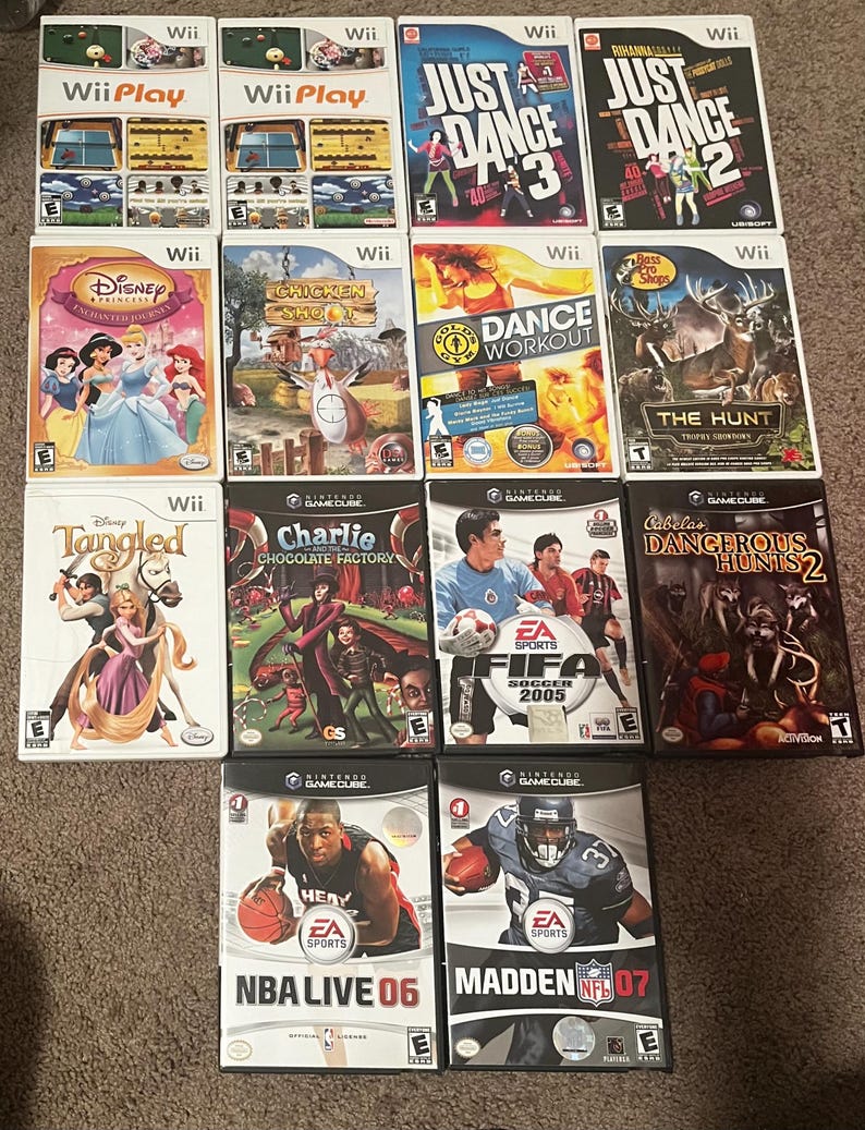 Wii & Gamecube Video Games! Pick and Choose :) - Etsy