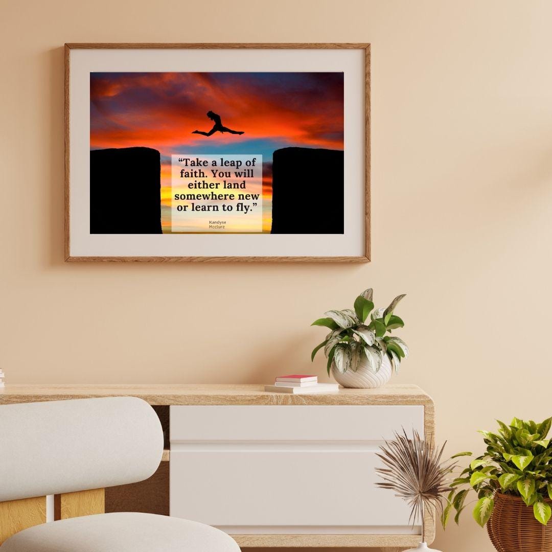 Take a Leap of Faith Quote | Motivational Posters | High-quality ...
