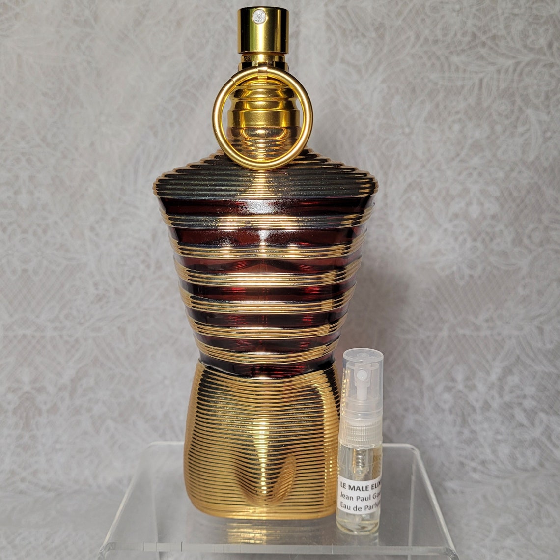 Jean Paul Gaultier Le Male Elixir Sample Size 3ml Glass Decant Travel ...