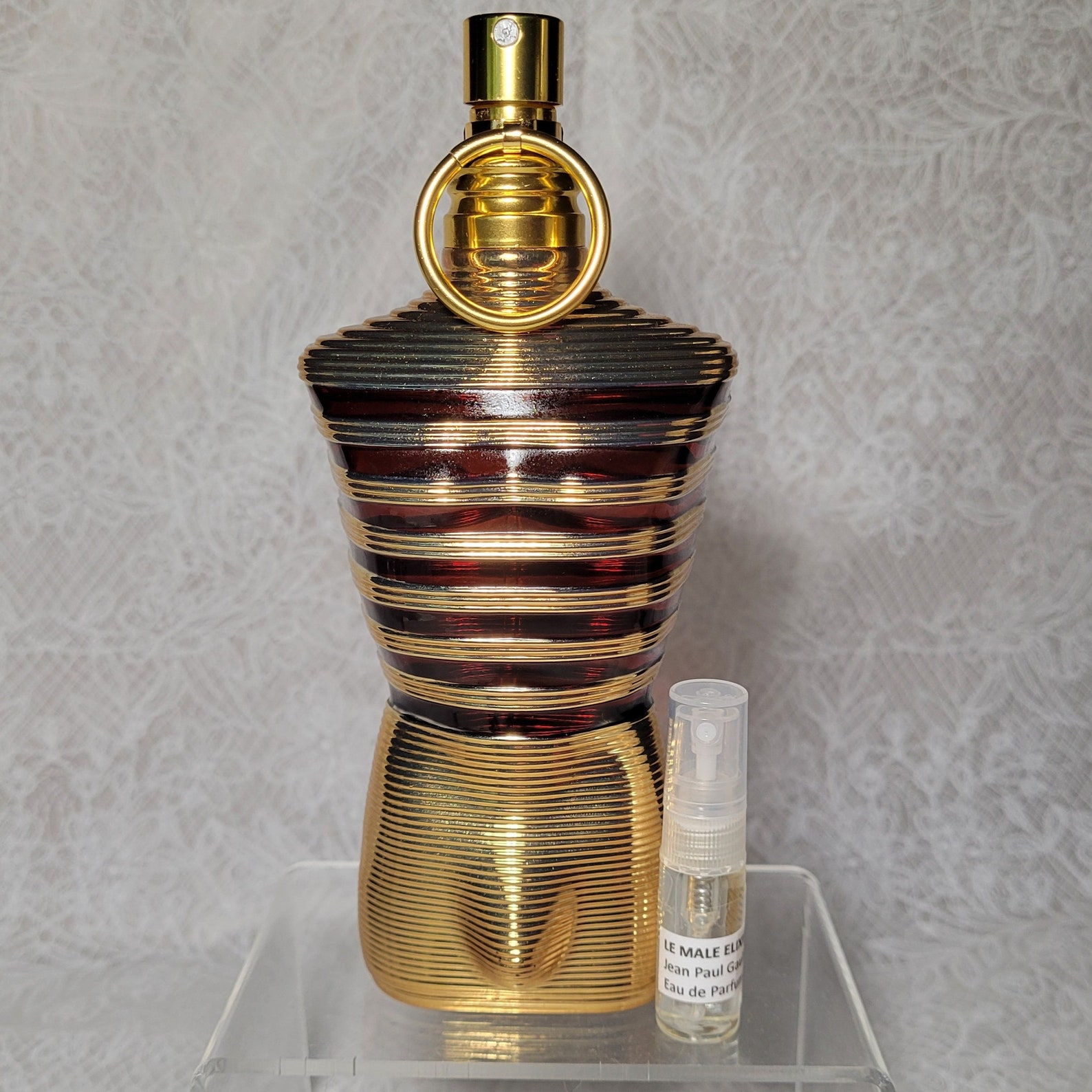 Jean Paul Gaultier Le Male Elixir Sample Size 3ml Glass Decant Travel ...