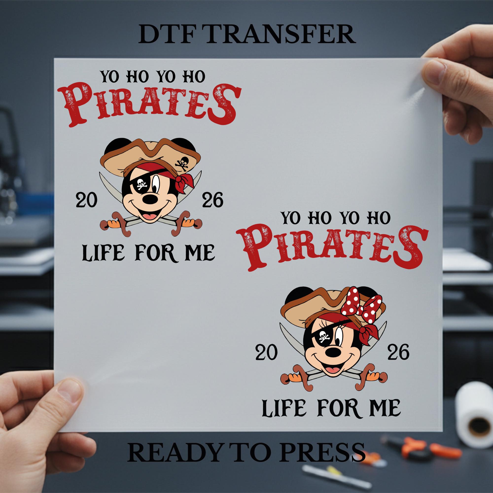 Disney Cruise Pirate Night 2026 DTF Transfer, Pirates of Caribbean ...