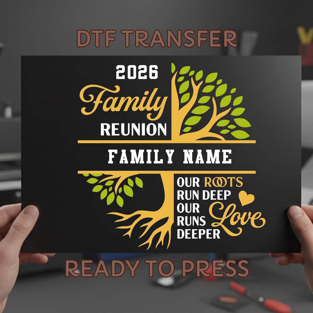 Personalized Family Reunion 2026 DTF Transfer: Family Gathering Iron On ...