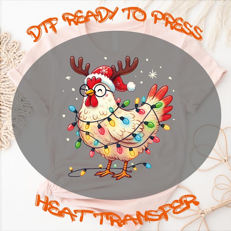 Chicken Heat Transfer - Etsy