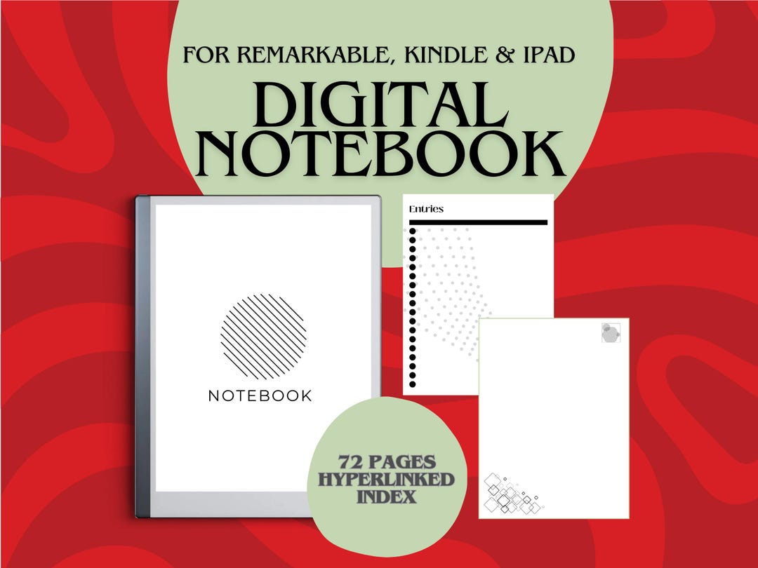 Minimalist Notebook / Digital Minimalist Journal | Remarkable, Kindle Scribe, iPad Compatible ...