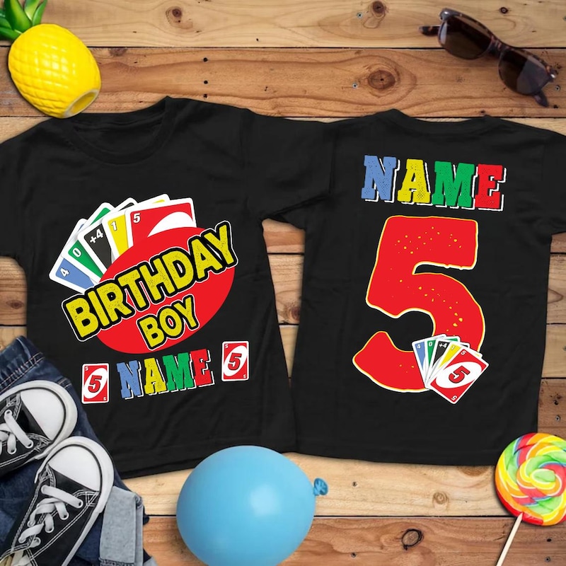 Uno Birthday Shirt - Etsy