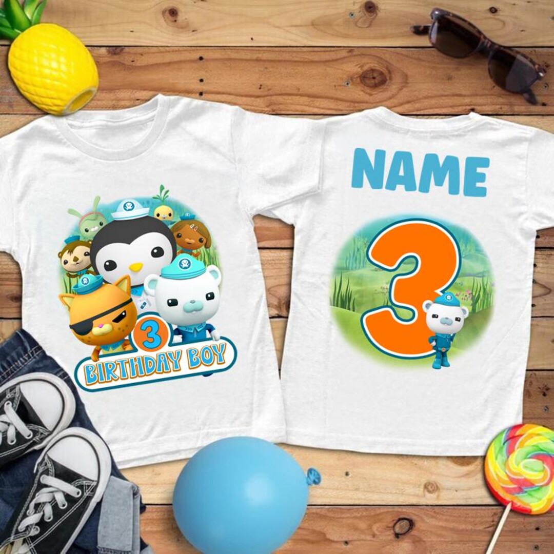 Octonauts Birthday Shirt, Octonauts Theme Birthday Party Shirt, Family ...