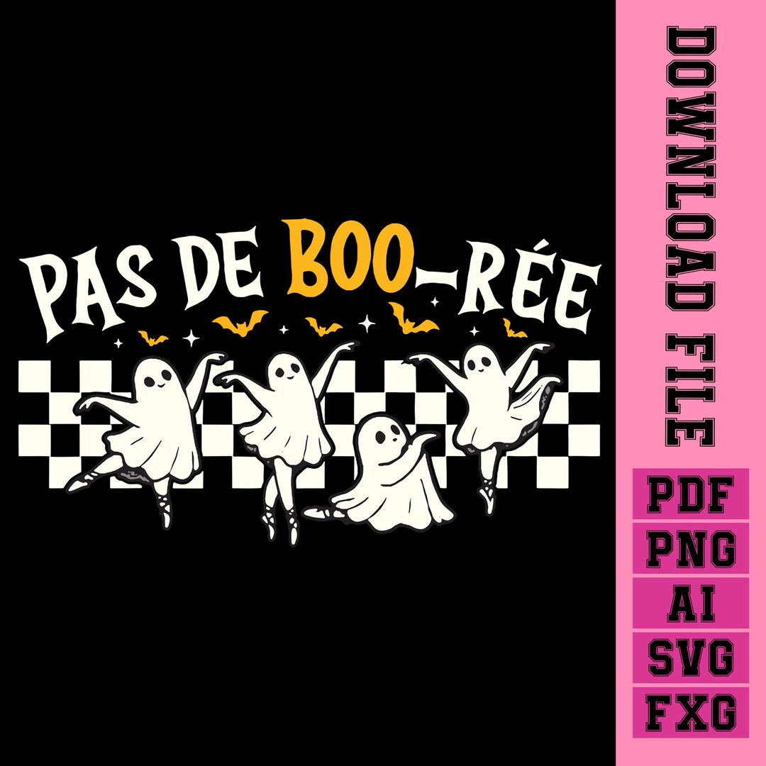 Pas De Boo-rée Ghost Ballet Dancer Halloween Dance Teacher Png, Ballet ...