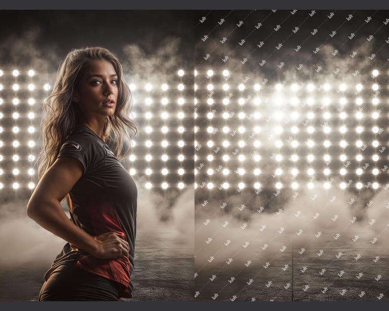 Stadium Fog Backlight Sports Backdrops | Football and All Sports ...