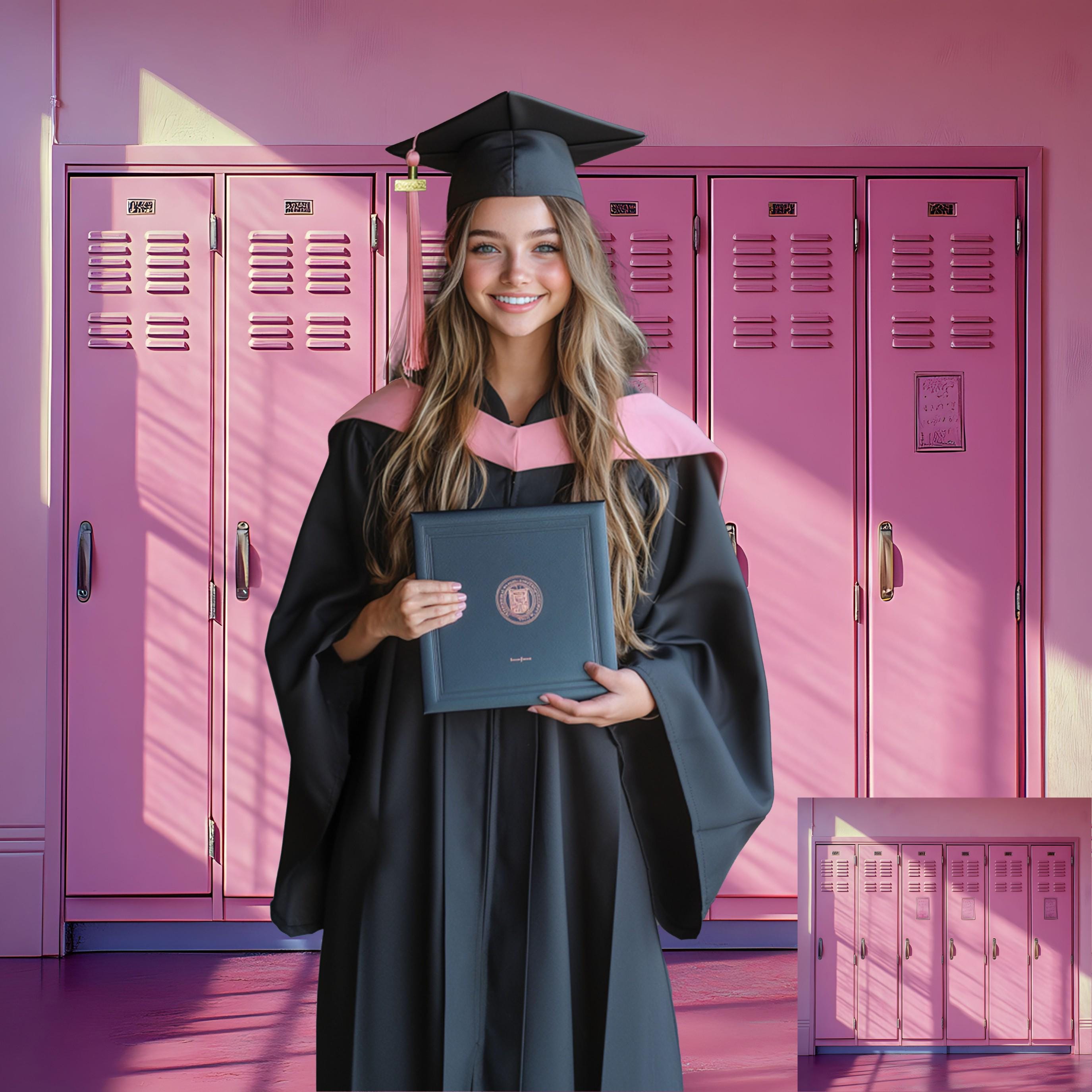 School Locker Backdrop Overlay Bundle for Portrait Photography, Digital ...