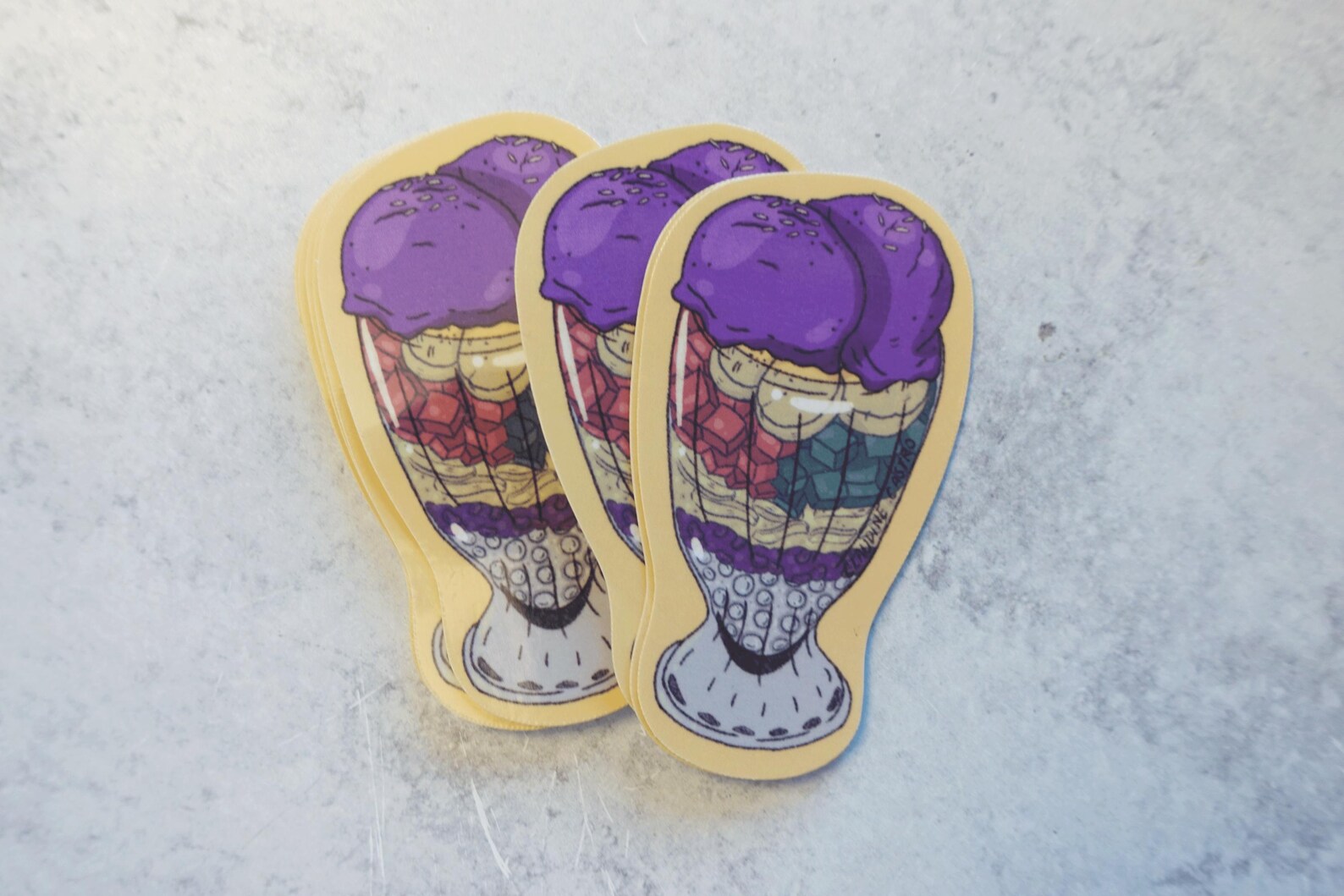 Halo Halo Sticker, Cute Stickers, Stationery, Laptop Sticker, Foodie ...