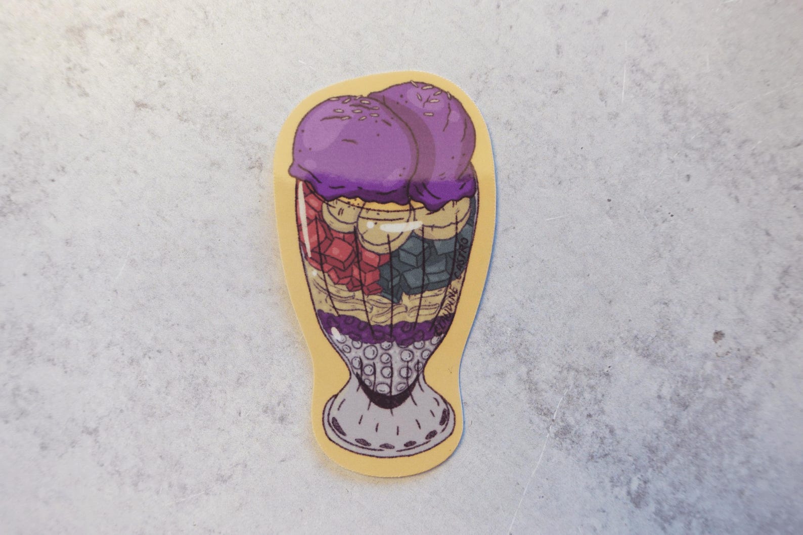 Halo Halo Sticker, Cute Stickers, Stationery, Laptop Sticker, Foodie ...