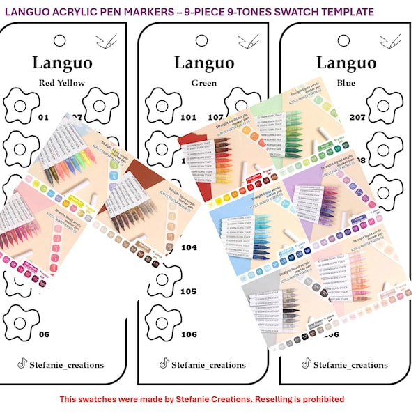 Languo Acrylic Marker Pen - Etsy