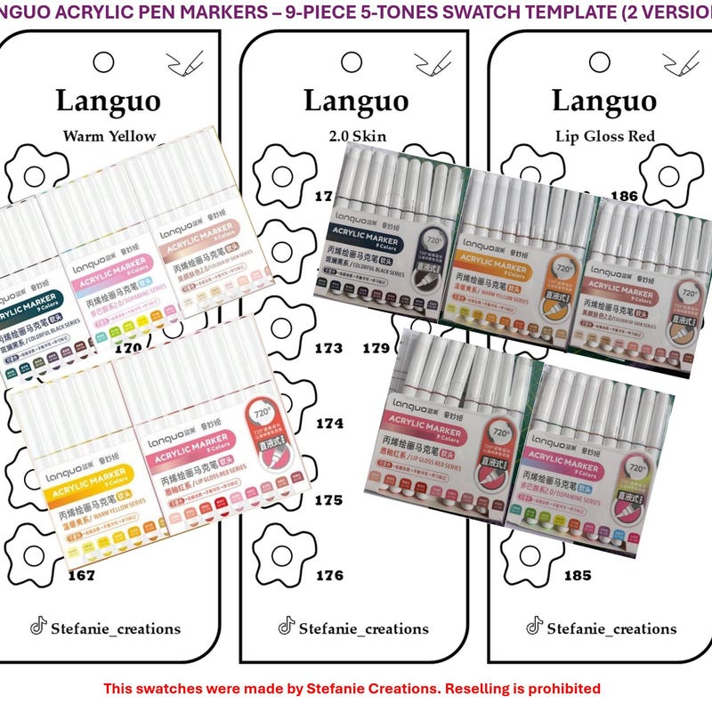 Languo Acrylic Marker Pen - Etsy