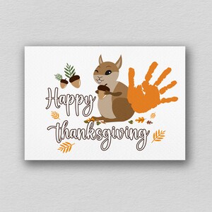 Thanksgiving Handprint Craft, Thanksgiving Handprint Art Toddler, DIY ...