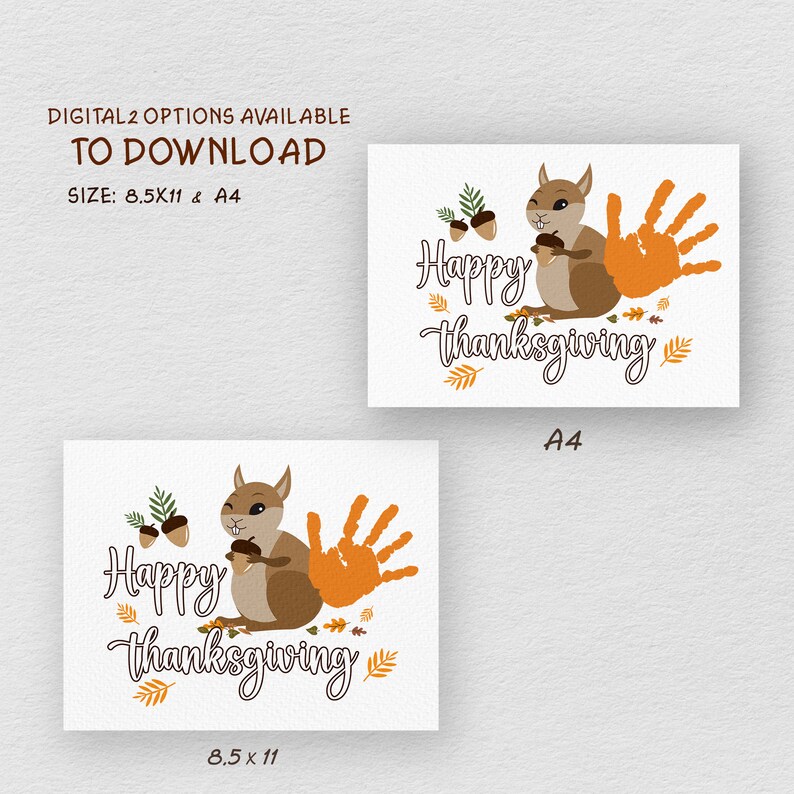 Thanksgiving Handprint Craft, Thanksgiving Handprint Art Toddler, DIY ...