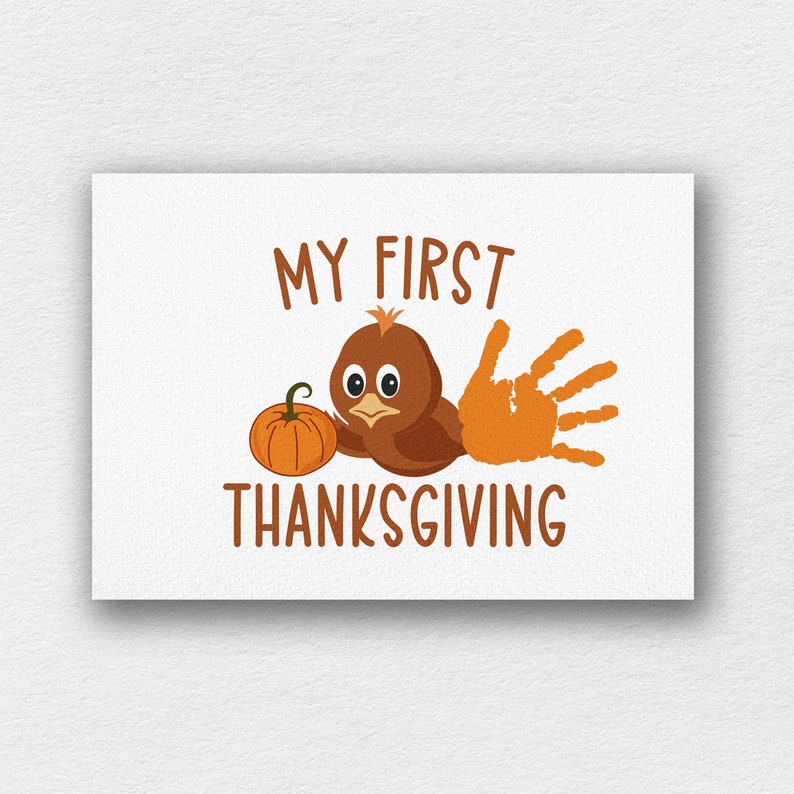 Thanksgiving Handprint Craft, Thanksgiving Handprint Art Toddler, DIY ...