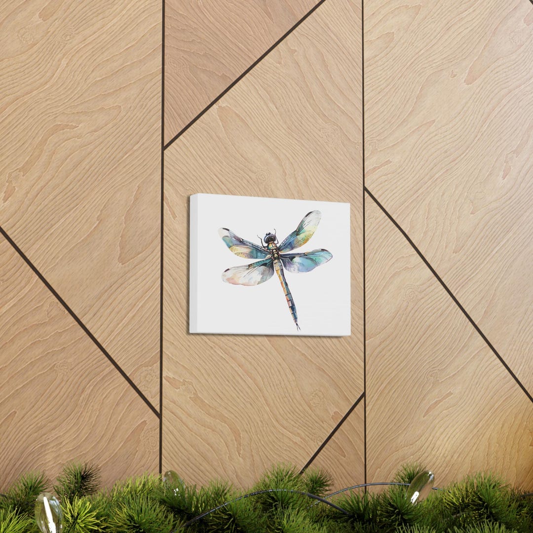 Dragonfly Canvas, Nature Wall Decor, Insect Art, Wildlife Home Print ...
