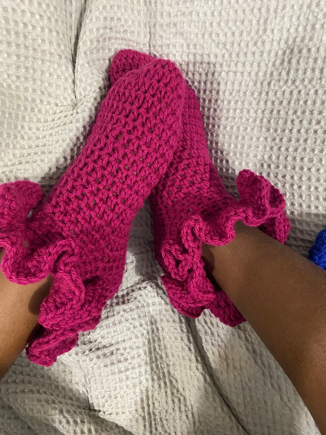 Crochet Ruffle Socks - Etsy