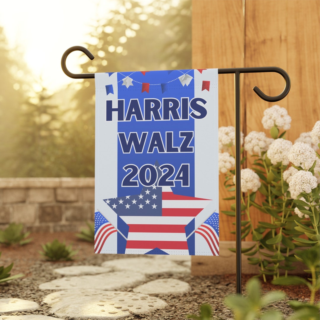 DIGITAL DOWNLOAD Only, Harris, Walz, 2024, Election Garden Flag, Harris ...