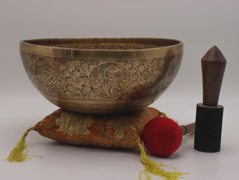 13 Inches Lord Shiva Carved Singing Bowl, Carving Singing Bowl From ...