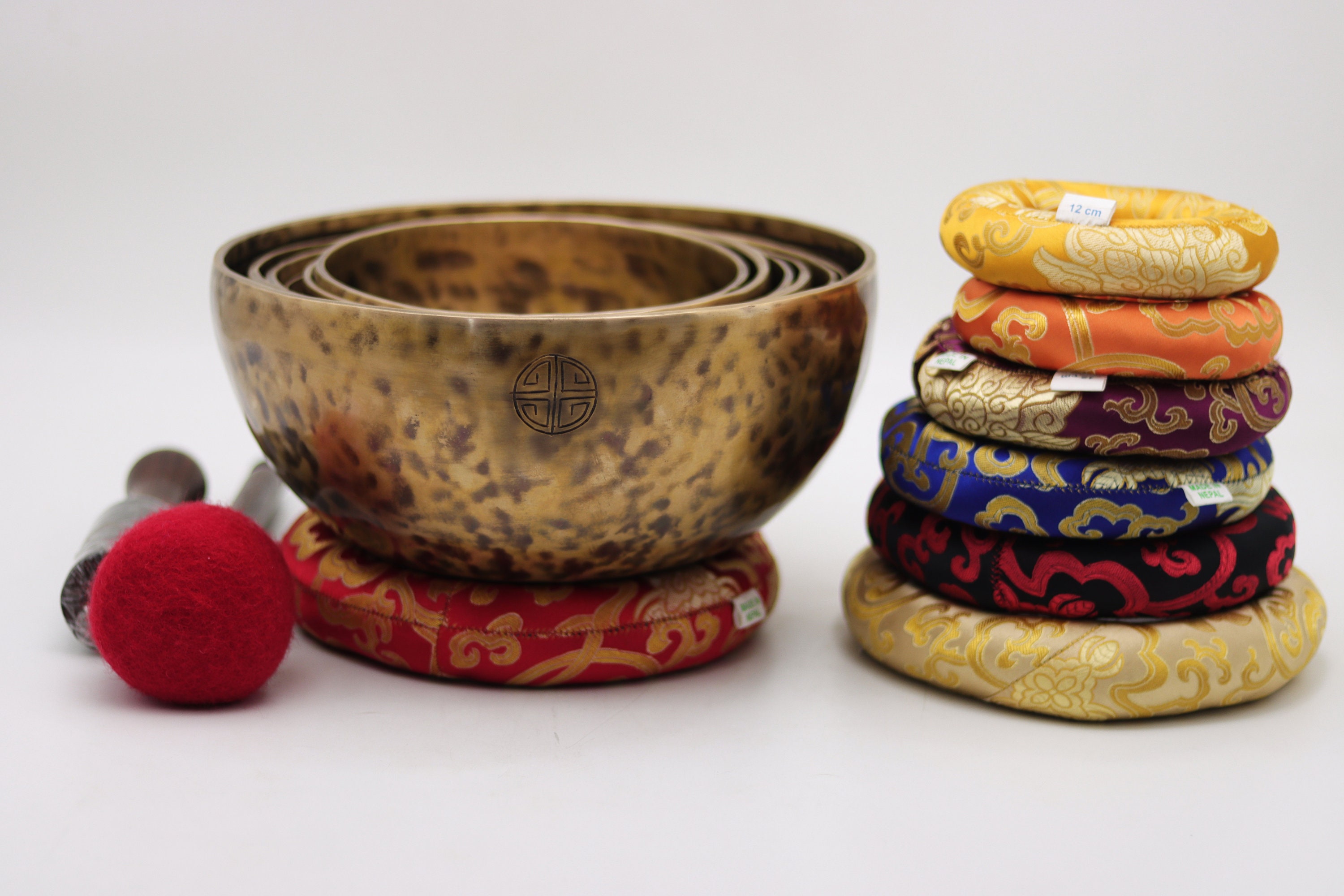Singing Bowl Full Moon Chakra Notes Sets of Seven From Nepal -tibetan ...