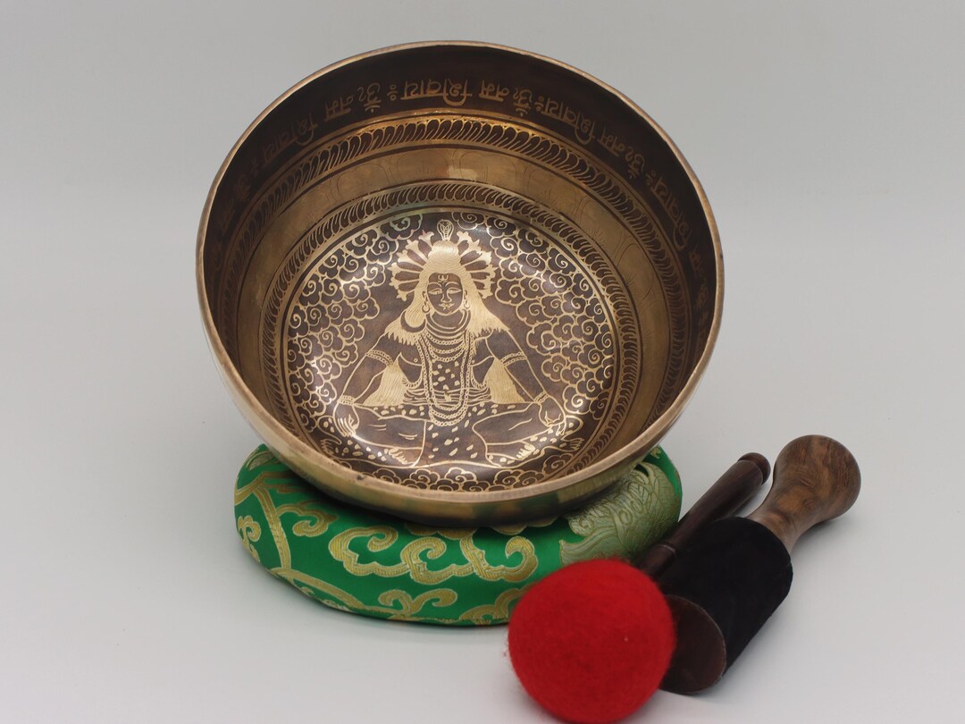 9 Inches Special Lord Shiva Carving Bowl, Tibetan Mantra Bowl From ...